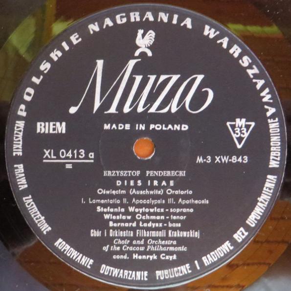 Dies Irae (Auschwitz Oratorium) / Polymorphia / De Natura Sonoris ...