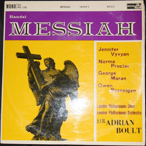 Messiah Record 1 - Georg Friedrich Händel (LP) | Køb vinyl/LP ...