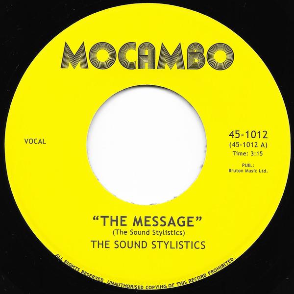 The Message b/w Freedom Sound (single) - The Sound Stylistics (vinyl ...