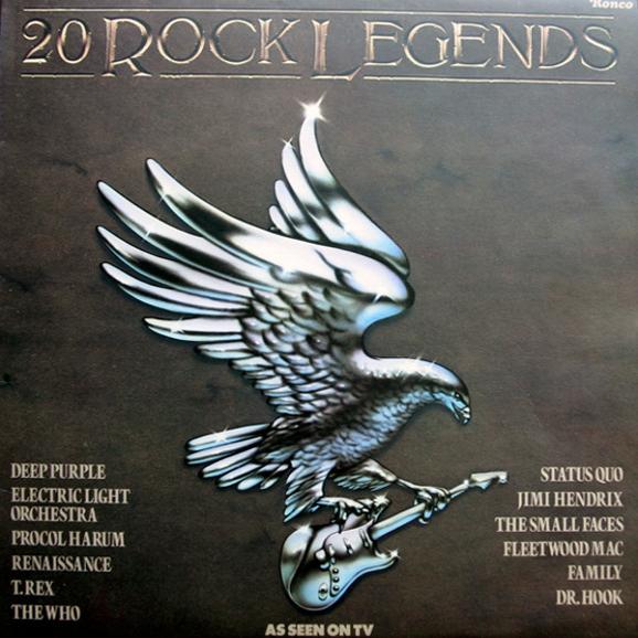 20 Rock Legends - Various (LP) | Køb vinyl/LP, Vinylpladen.dk