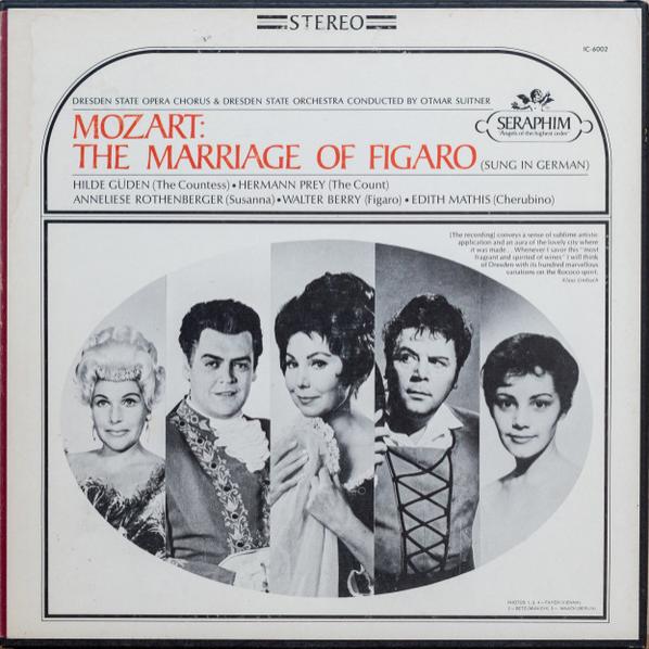 The Marriage Of Figaro (Sung In German) - Wolfgang Amadeus Mozart (LP ...