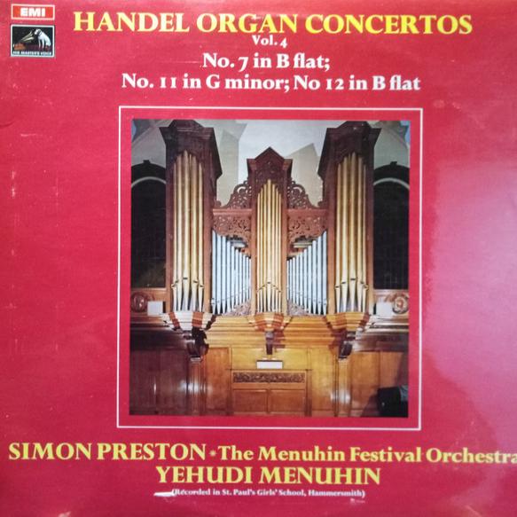 Organ Concertos Vol. 4 - Georg Friedrich Händel (LP) | Køb vinyl/LP ...