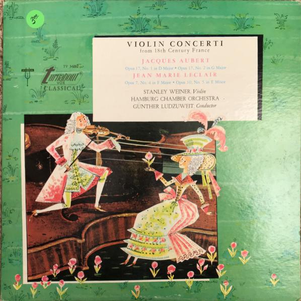 Violin Concerti From 18th Century France - Jacques Aubert (LP) | Køb ...